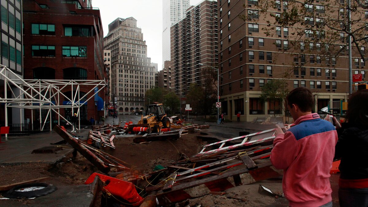 Devastation from Hurricane Sandy