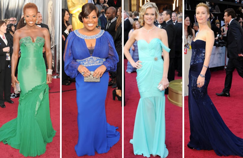 Fashion Trends at the 2012 Oscars: Bold Colors, Red and White
