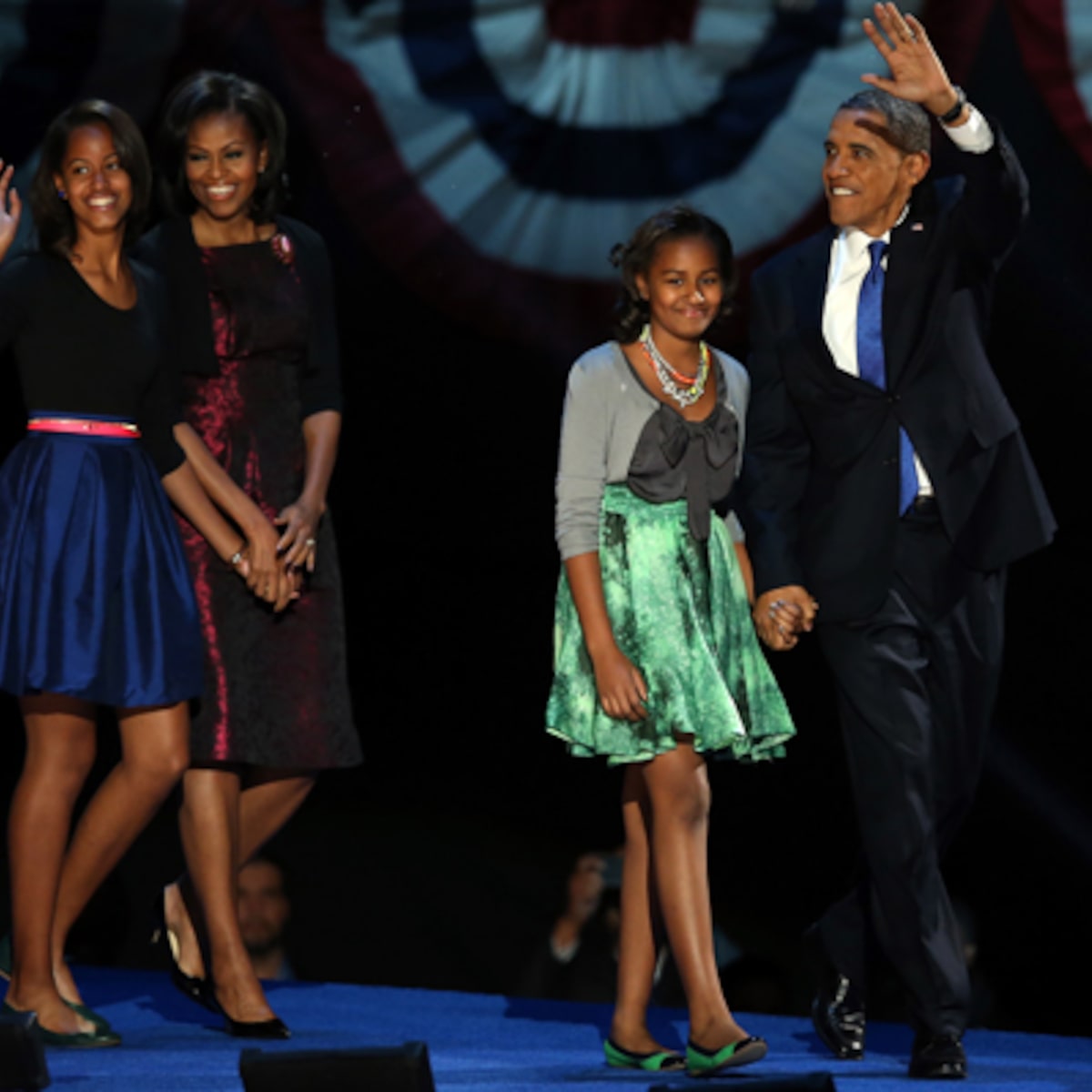 Obama First Family Election Night