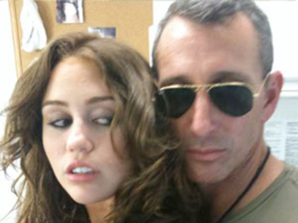 Miley Cyrus And Adam Shankman