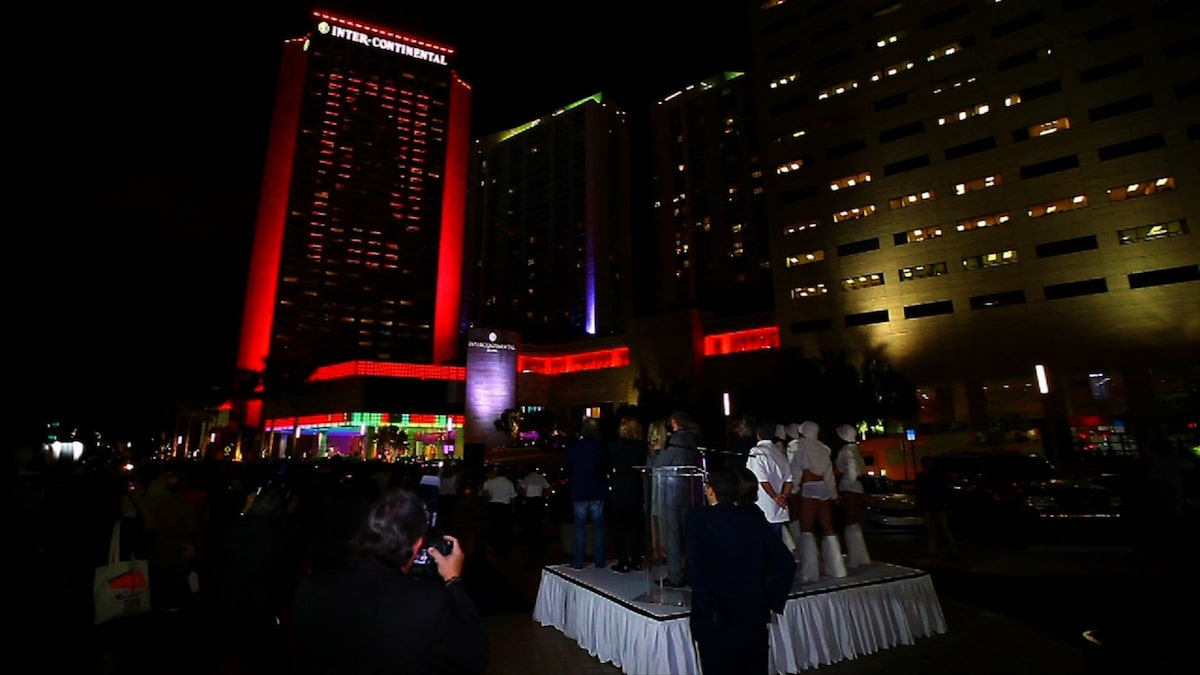 InterContinental Lights Up Miami Skyline with 19-Story LED Digital Canvas