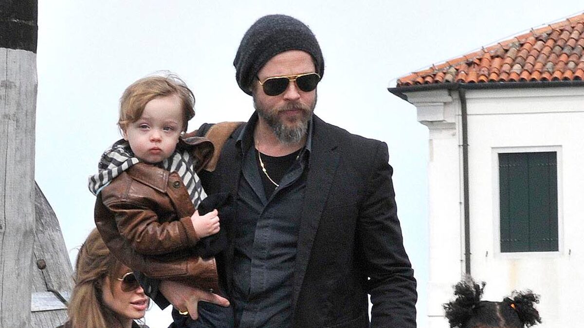 Brad, Angie and the Kids Spend Easter in Italy